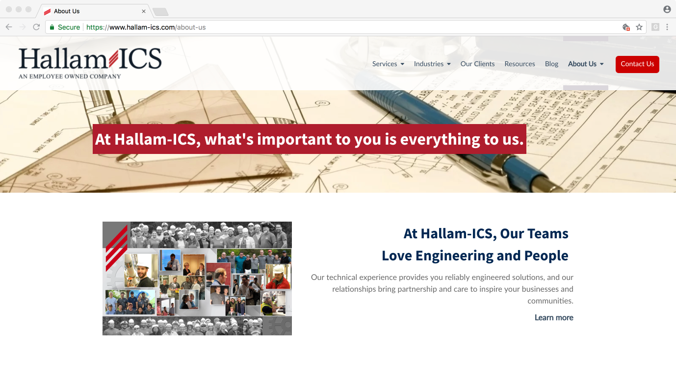Hallam-ICS | Case Study | TREW Marketing